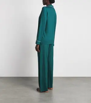 Derek Rose Modal-blend Lara Pyjama Set - Green