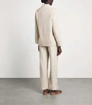 Derek Rose Cotton Jacquard Pyjama Set