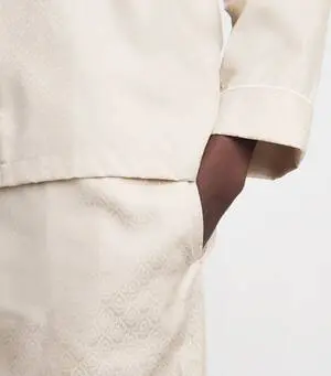 Derek Rose Cotton Jacquard Pyjama Set