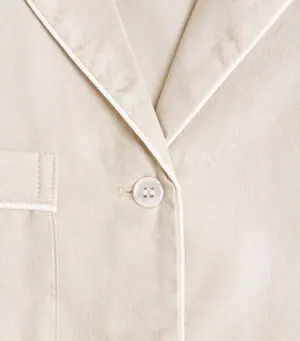 Derek Rose Cotton Jacquard Pyjama Set