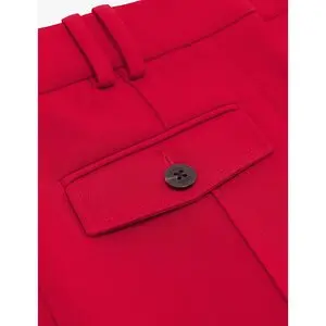 REISS Kira Fla-leg High-rise Woven Trousers