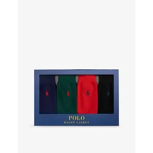 Polo Ralph Lauren 4-pack Rib-knit Wool-blend Socks