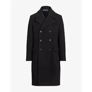 Polo Ralph Lauren Double-breasted Notched-lapel Wool Blend Coat
