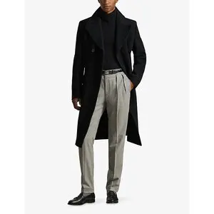 Polo Ralph Lauren Double-breasted Notched-lapel Wool Blend Coat