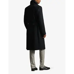 Polo Ralph Lauren Double-breasted Notched-lapel Wool Blend Coat