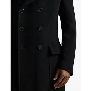 Polo Ralph Lauren Double-breasted Notched-lapel Wool Blend Coat