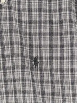 Polo Ralph Lauren Slim Fit Check Cotton Shirt With Button-down Collar - Grey