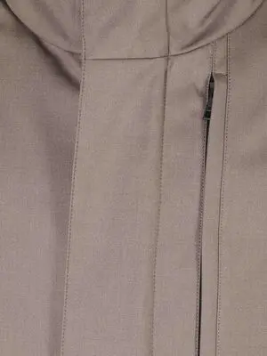 DUNO Knee-length Viscose Blend Parka With Padded Hood - Brown