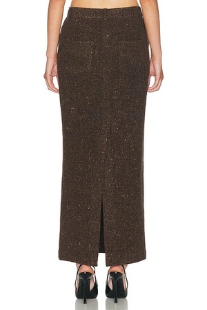 Ralph Lauren Textured Tweed Maxi Pencil Skirt