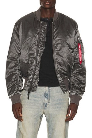 Alpha Industries Ma-1 Heritage Fit Battlewash Flight Jacket - Black