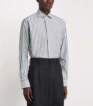 Eton Cotton Bengal Stripe Shirt