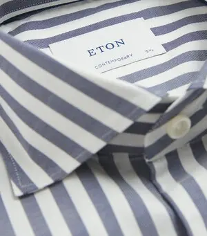 Eton Cotton Bengal Stripe Shirt