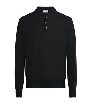 Eton Wool Polo Sweater - Black