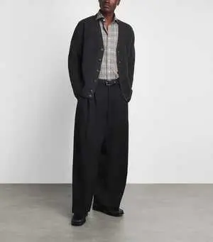 Eton Wool Ribbed Cardigan