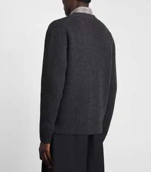 Eton Wool Ribbed Cardigan