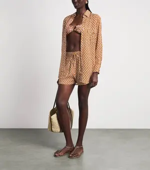 Melissa Odabash Printed Annie Shorts