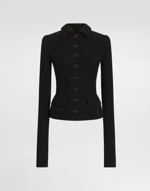 Dolce & Gabbana Single-breasted Wool Jacket Collection - Black