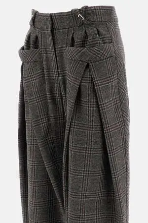 Rabanne Sartorial Wool Check Trousers