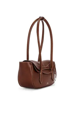 Polo Ralph Lauren Shiny Tumbled Calf Shoulder Bag