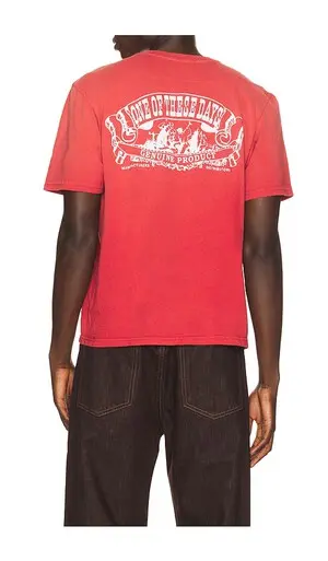 ONE OF THESE DAYS Working Tee Shirt - Red