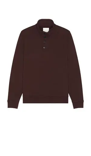 Citizens Of Humanity Half Button Pullover - Burgundy