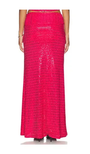 RUNAWAY THE LABEL Retta Ruched Waistband Maxi Skirt