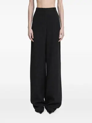 Balenciaga Wool Barrel Trousers - Black