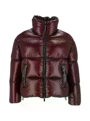 SEALUP Quilted Drawstring Jacket - Red