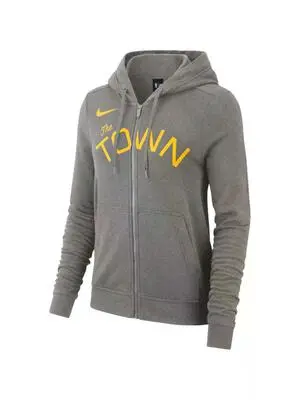 Nike Golden State Warriors Zip-up Hoodie - Grey