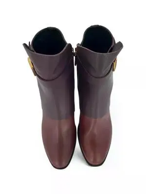 TOD'S Two-toned Buckled Ankle Boots