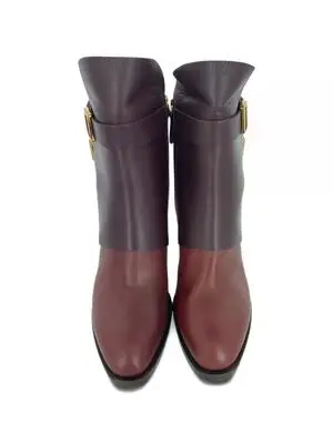 TOD'S Two-toned Buckled Ankle Boots