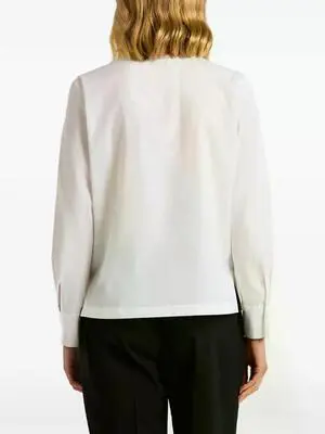 Kiton Embroidered Cotton Blouse