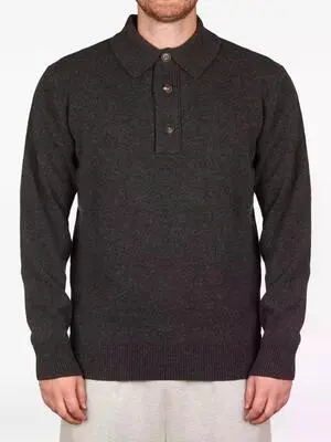 FILIPPO DE LAURENTIIS Long-sleeve Polo Shirt - Brown