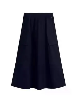 ECOALF Kano A-line Cargo Midi Skirt - Blue
