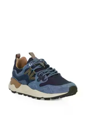 FLOWER MOUNTAIN Yamano 3 Panelled Sneakers - Blue