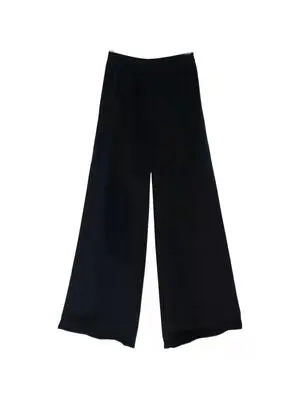Max Mara Relaxed-fit Heavy Silk Trousers Ultramarine - Blue
