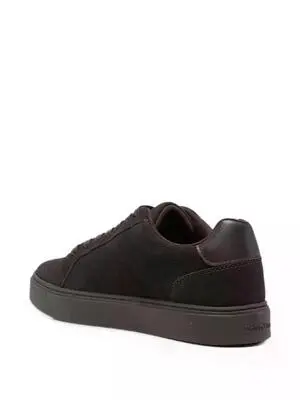 Calvin Klein Logo-plaque Lace-up Sneakers - Brown