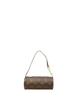 LOUIS VUITTON 1990-2010 Monogram Papillon Pochette Handbag - Brown