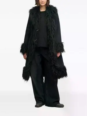 Superdry Faux-fur Trim Coat - Black