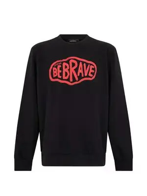 DIESEL® Logo-print Sweater - Black