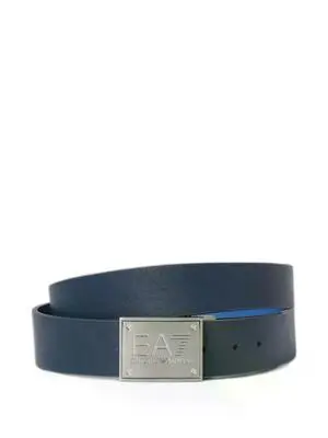 EA7 Logo-plaque Reversible Belt - Blue