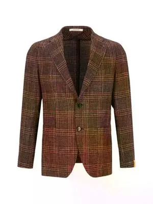 Tagliatore Montecarlo Prince Of Wales Check Blazer - Brown