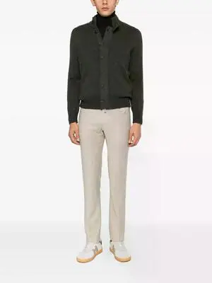 JACOB COHЁN Logo-patch Straight-leg Trousers