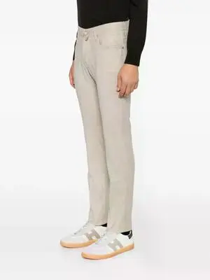 JACOB COHЁN Logo-patch Straight-leg Trousers