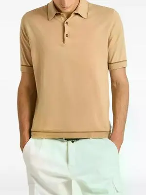 Kiton Cotton Knitted Polo Shirt
