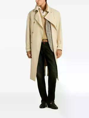 Kiton Double-breasted Trench Coat