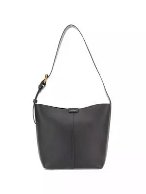 Soeur Small Saudade Grained-leather Tote Bag - Black