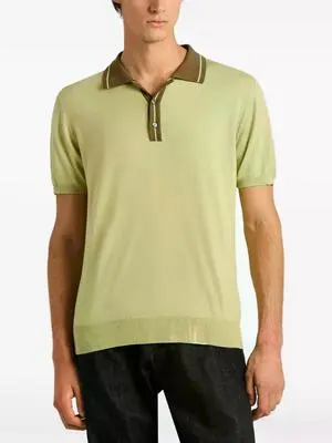 Kiton Contrast-collar Polo Shirt