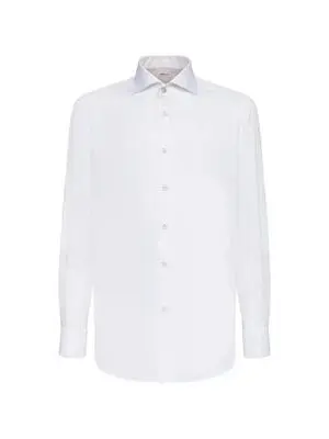 Kiton Mother-of-pearl Button Shirt - White