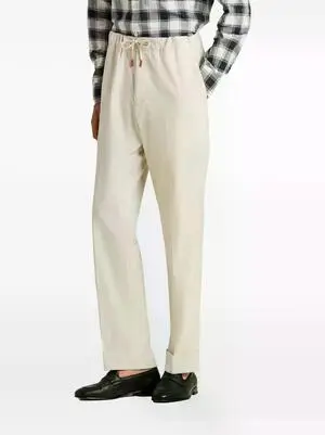 Kiton Drawstring Elasticated-waist Tailored Trousers